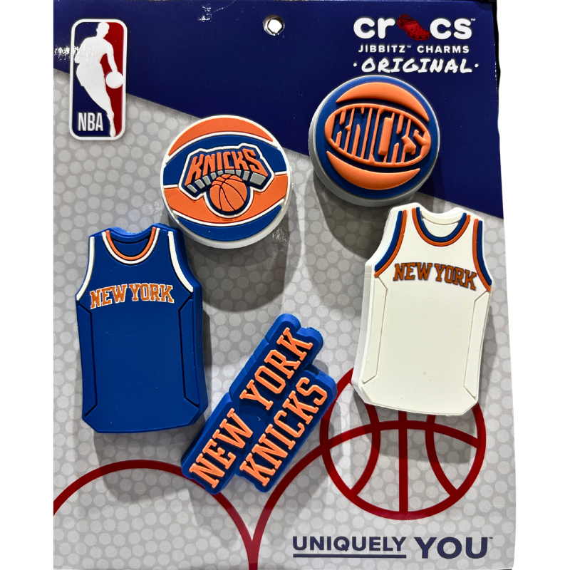 CROCS Jibbitz NBA New York Knicks 5 Pack – Zilba Footwear